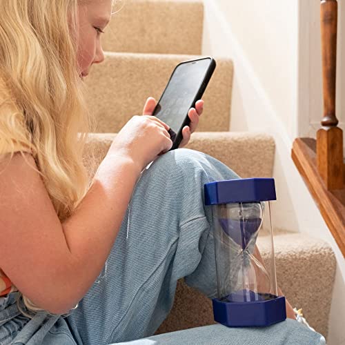 Tink n Stink Large Sand Timer 5 Minute Blue Hourglass with Robust End ...