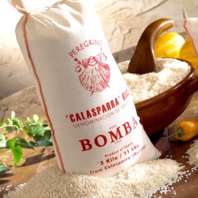 Amazon.com : XL Bomba Paella Rice by Peregrino - 11 lbs / 5 kilos ...