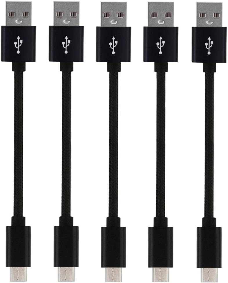 Amazon.com: dethinton Short Micro USB Cable, [5 Pack 8 inches] Short ...