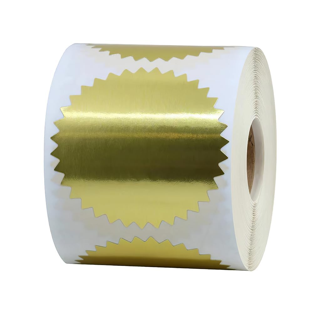 Gold Foil Award Certificate Seals, Embossed Official Seal of Excellence ...