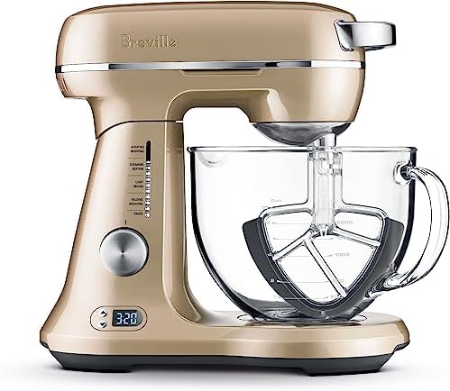 Breville the Bakery Chef Stand Mixer, BEM825RCH, Royal Champagne ...