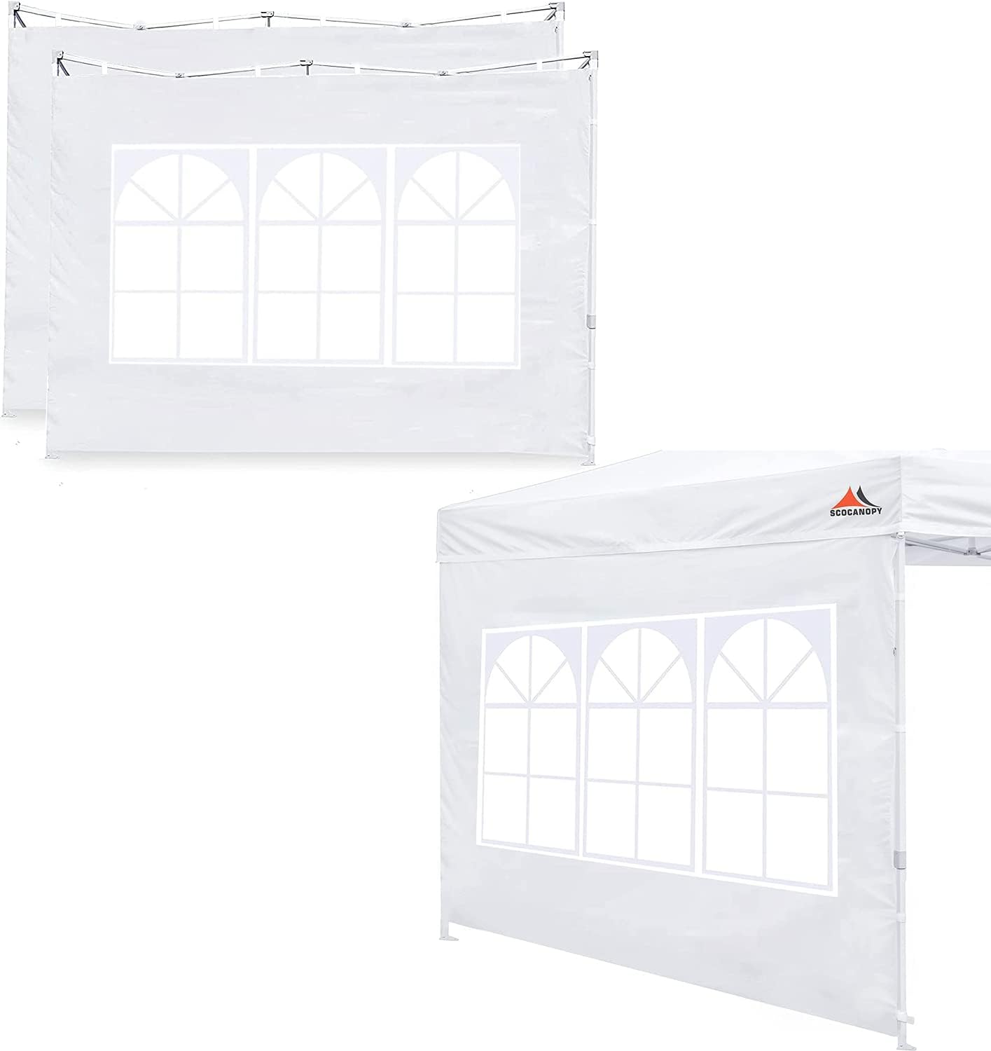 Amazon.com : SCOCANOPY SideWall with Window for 10x10 Canopy Frame, 3 ...