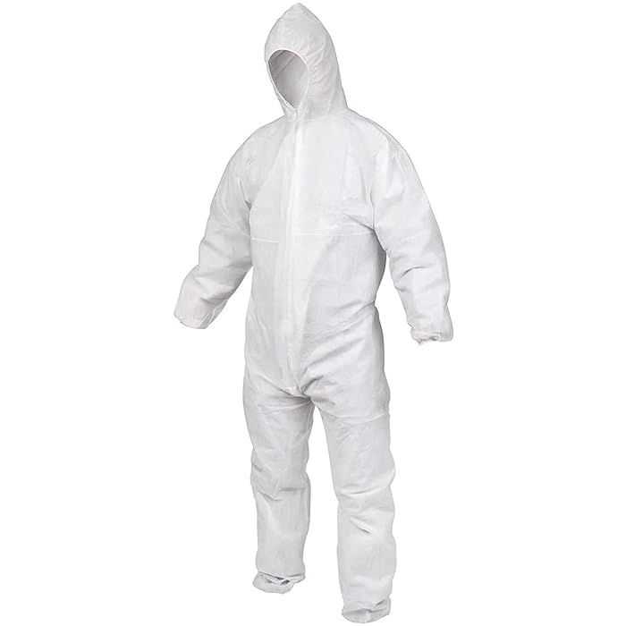 Buy AMZ Hazmat Suits Disposable Coveralls Paint 3X-Large Pack of 5 ...