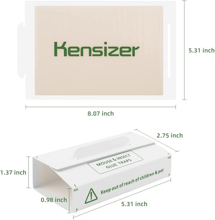 Kensizer Paquete de 36 trampas de pegamento para ratones e insectos ...