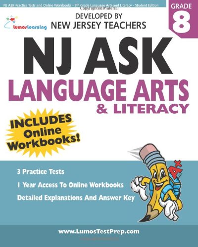 Amazon | Nj Ask Practice Tests and Online Workbooks - 8th Grade ...