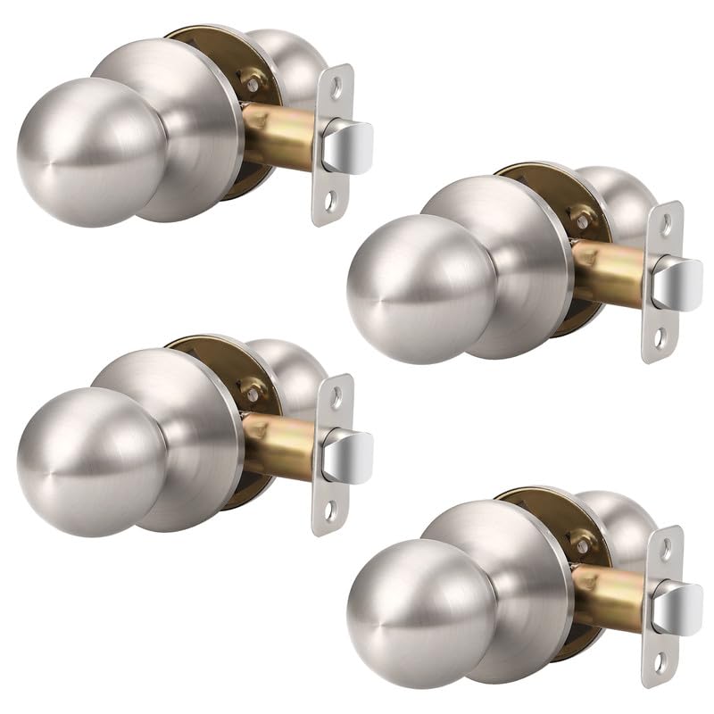 DECORITEN Interior Door Knobs Passage Door Knob for Closet and Hallway ...