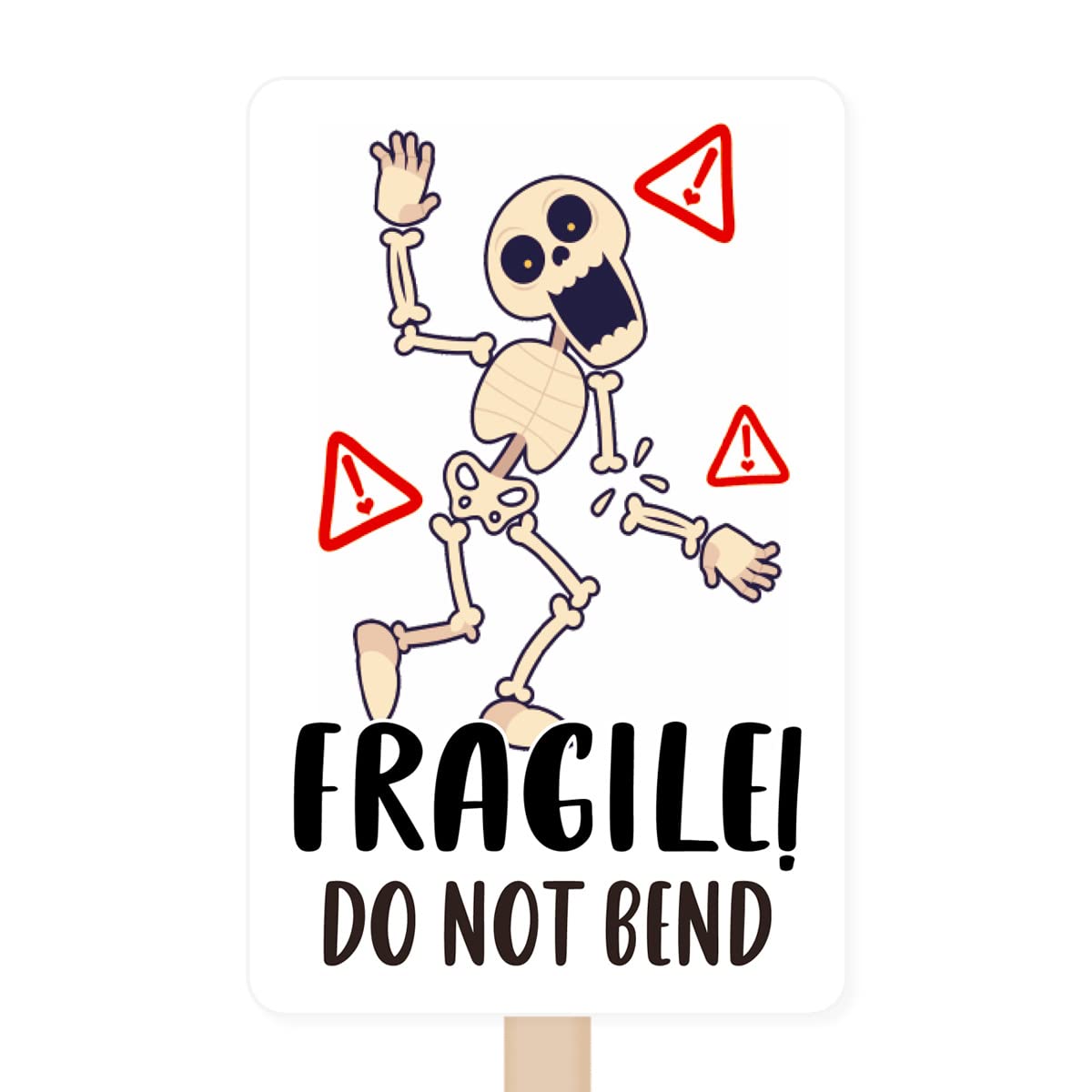 Amazon.com : Fragile Do Not Bend Stickers,Broken Arm Skeleton Fragile ...
