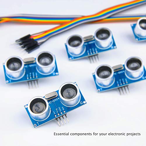 Snapklik.com : ELEGOO 5PCS HC-SR04 Ultrasonic Module Distance Sensor Compatible