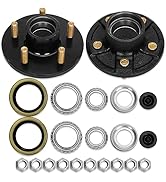 Amazon.com: 2 Sets 3500lb Trailer Axle Trailer Hub Kit 5 Bolt 4.5",5×4. ...