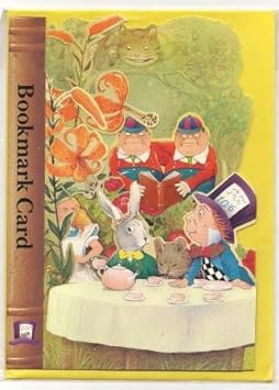 Amazon.com: Tango Cards "Alice In Wonderland" Bookmark Greeting Card ...