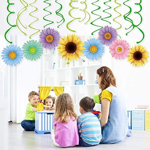 Amazon.com: Darneidra Display Spring Decor,Flowers Hanging Swirl ...