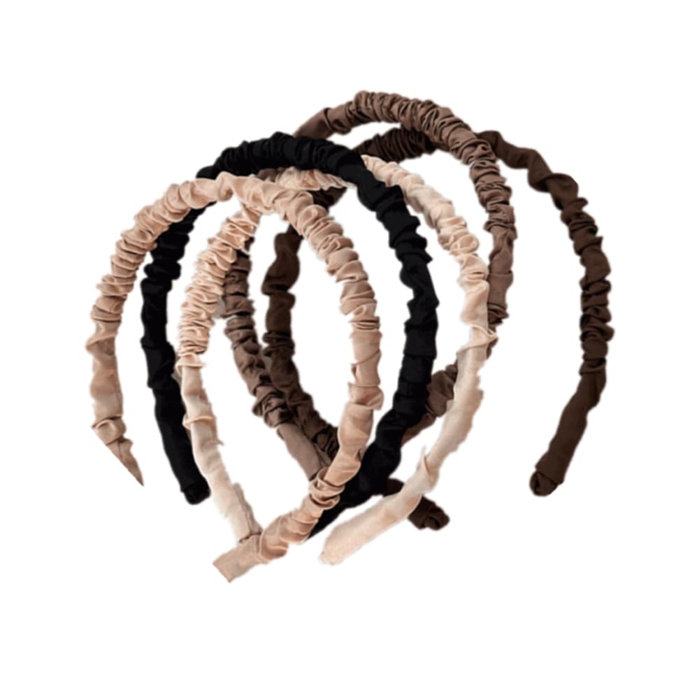 Amazon.com : YOEMAYUNER Ruched Headband Colorful Headbands for Women ...