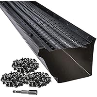 LeafTek 5" x 200' Gutter Guard Leaf Protection in Black | DIY Premium ...