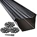 LeafTek DIY Gutter Guards | 5" x 200' of Leaf Protection in Black ...