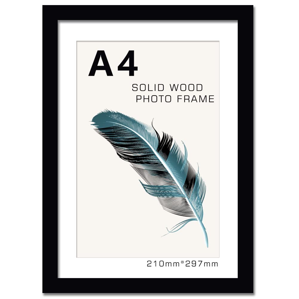 Buy A4 Picture Frame Black - Display 8.3x11.7 inch Certificates and ...