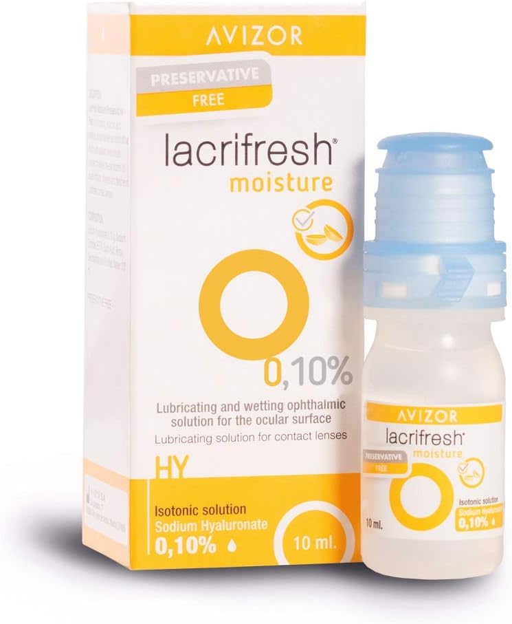 Avizor Lacrifresh Moisture 0.10%. Bottle of 10ml of Eye Drops to ...