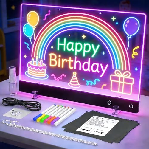 Amazon.com: 16'' Rechargeable LED Drawing Board for Kids, Light Up ...