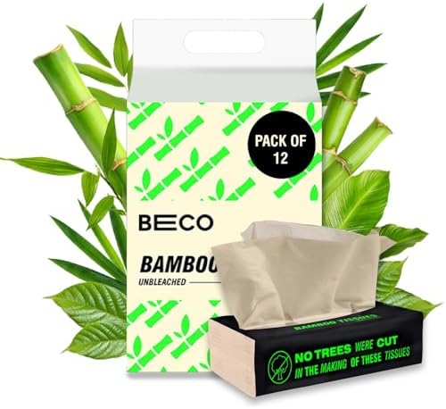 Amazon.com: Beco Bamboo Facial Tissues Boxes, 2-Ply Natural, Eco ...