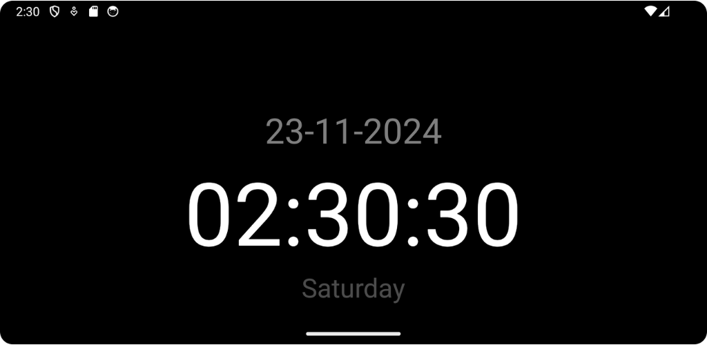 Minimal Aesthetic Digital Clock-Amazonアプリストアのアプリ