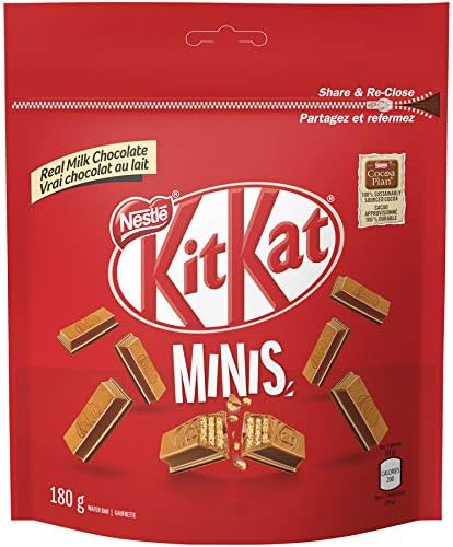 KIT KAT NESTLÉ KITKAT Minis Pouch, 180g : Amazon.ca: Grocery & Gourmet Food