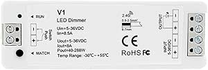 Amazon.com: YIOGEQKWG LED Dimmer RF 12V 24V 36V 5V Zone 1 to 8 2.4G ...