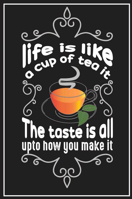 Relesh Infomedia Quotation Wall Sticker Poster On Tea|Unframed Tea ...