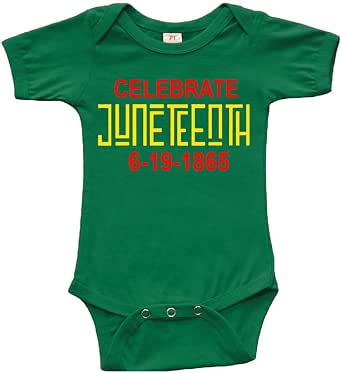 Amazon.com: PandoraTees Juneteenth Baby outfit, Short Sleeve Baby ...