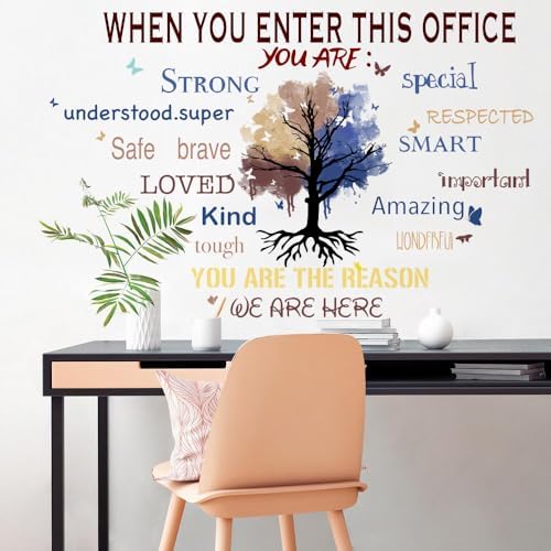 Amazon.com: Runtoo Office Inspirational Quotes Wall Decals Positive ...