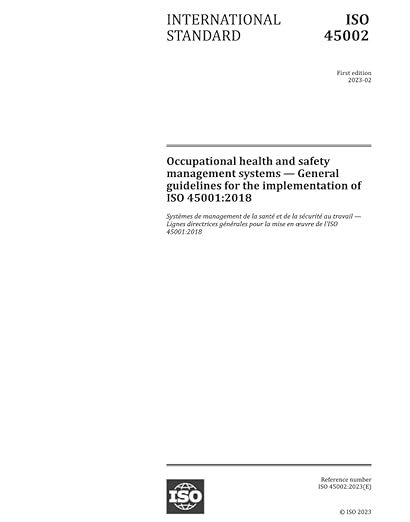 Amazon.com: ISO 45002:2023, First Edition: Occupational health and safety management systems ...