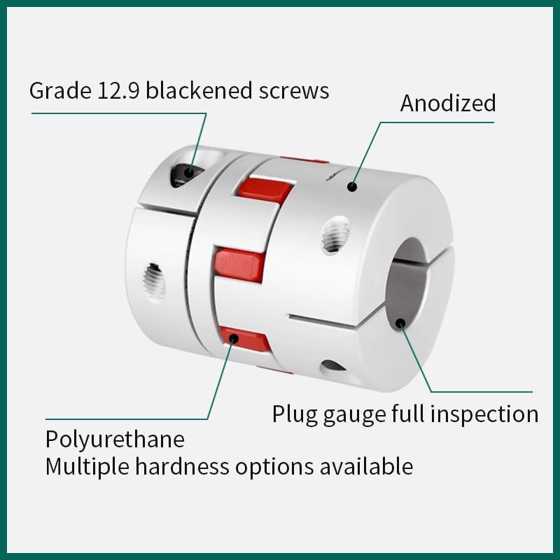 Snapklik.com : 12mm To 14mm Aluminum Shaft Coupling, Flexible Spider ...