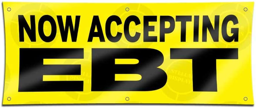 Amazon.com : Now Accepting EBT Banner (2ft X 5ft) Gasoline Station ...