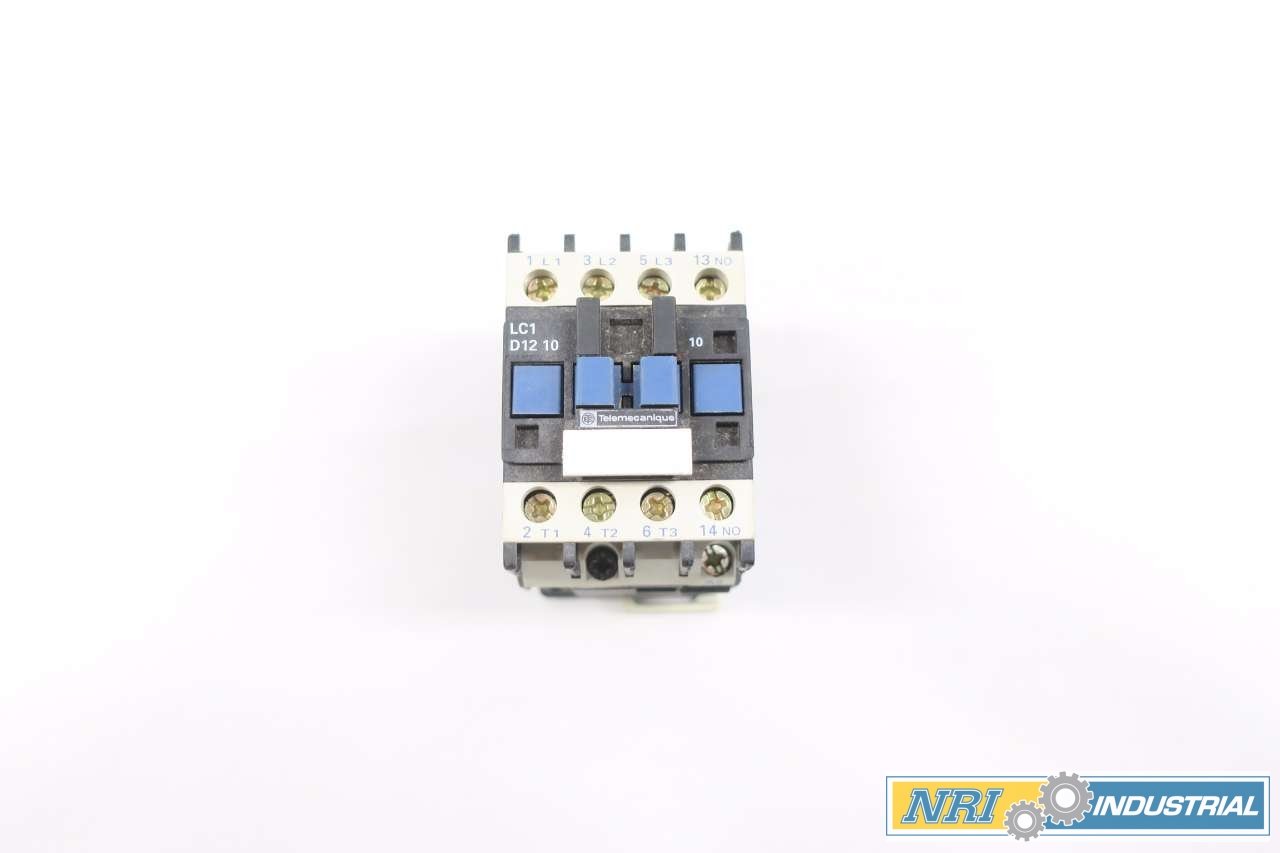 TELEMECANIQUE LC1-D12 10 LC1-D1210 CONTACTOR 120V-AC 7.5HP 25A D563341 ...