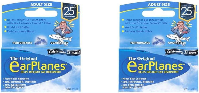 Earplanes (Adult, 12 Years+) (Pack of 2) : Amazon.co.uk: Health ...