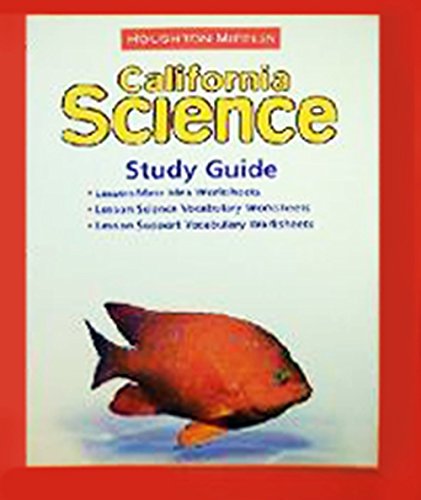 Amazon.com: Science California Study Guide Blm, Level 2 (Houghton Mifflin Science ...