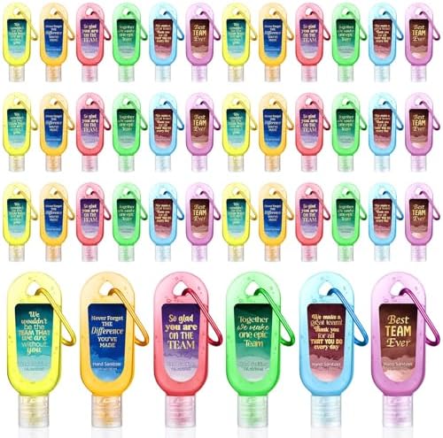 Amazon.com: Sacubee 24 Pcs Team Appreciation Hand Sanitizers Keychain ...