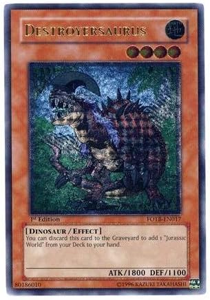 Amazon.com: Yu-Gi-Oh! - Destroyersaurus (FOTB-EN017) - Force of The ...