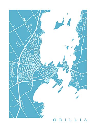 Amazon.com: Orillia Map Print - Ontario Poster : Handmade Products