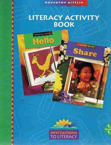 Houghton Mifflin Reading: Literacy Activity Book Hello, Share Invitations to Literacy Level 1.2 ...
