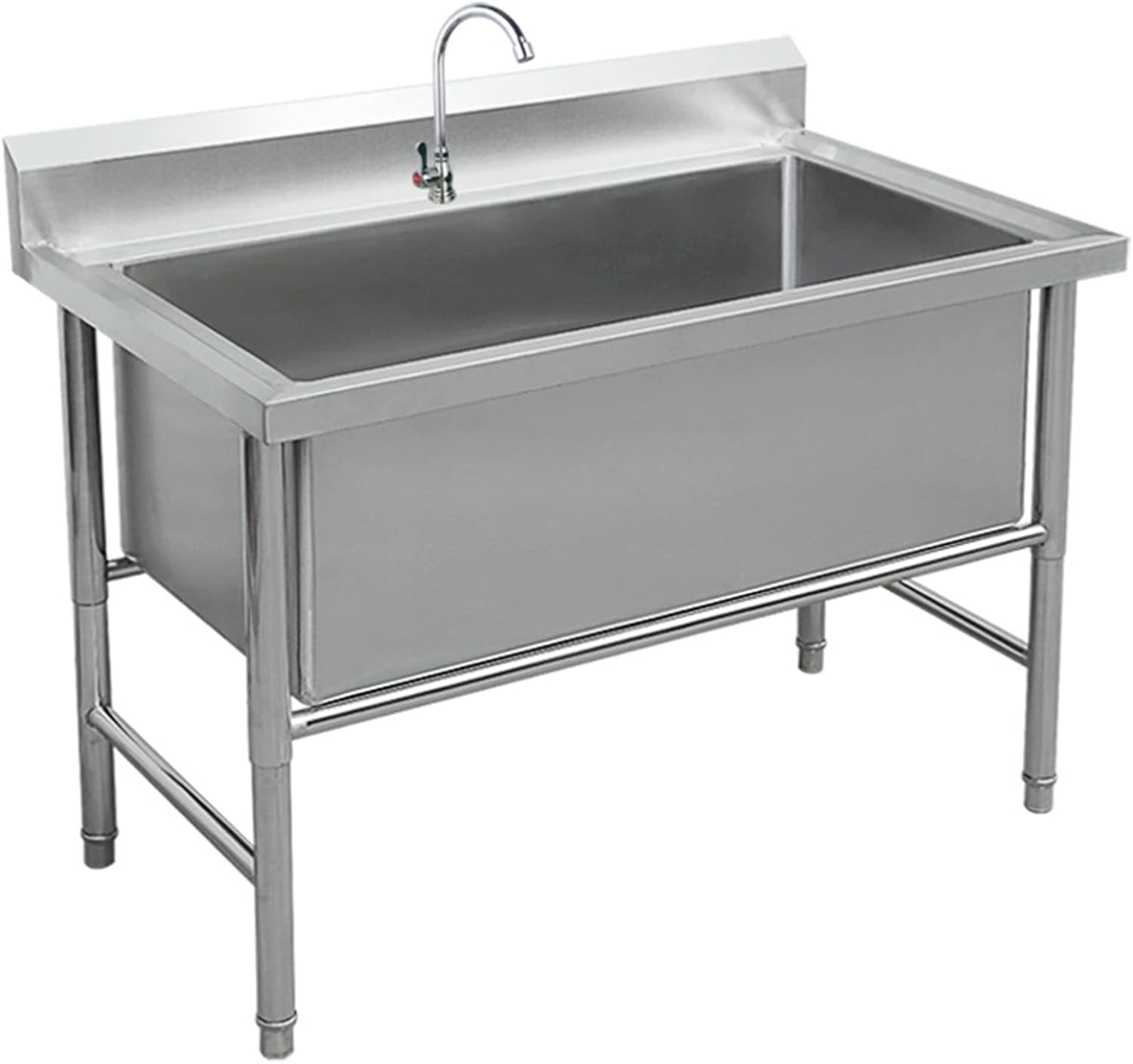 Utility Sink,Kitchen Sink,Kitchen Sink Industrial Sink,Freestanding Stainless Steel Sink,1 ...