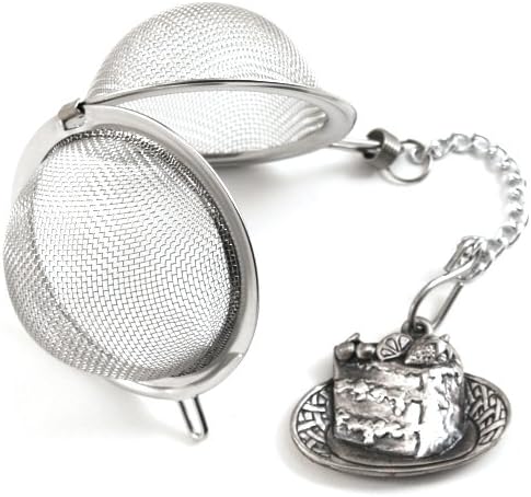 Amazon.com: Prodyne Stainless Steel Mesh Tea Ball Infuser with Pewter ...