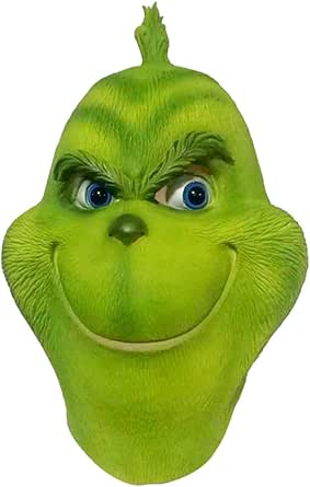 Christmas Costume Props Green Scary Mask Latex Helmet Adult Masks ...