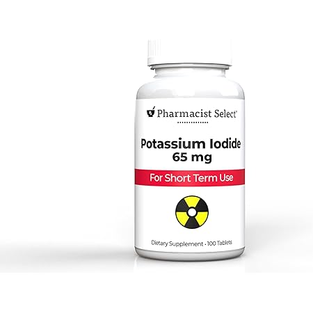 Amazon.com: Pharmacist Select Potassium Iodide Tablets 130mg, “KI Pills ...