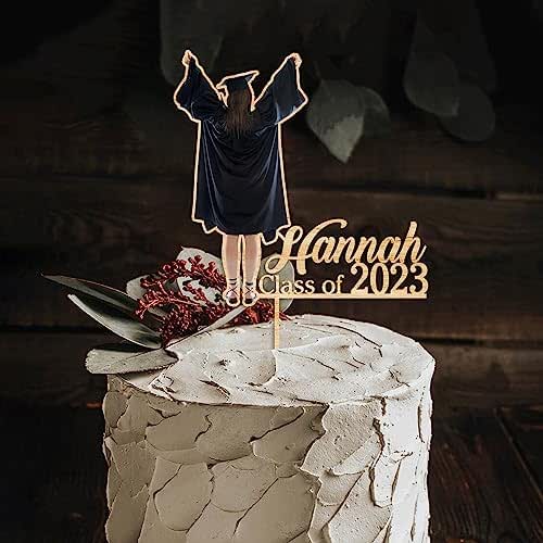 Amazon.com: Congrats Graduation Cake Topper, Class Of 2023 Cake Topper ...
