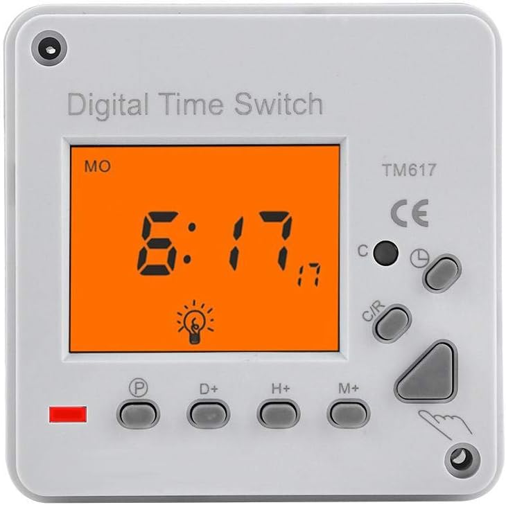 Mavis Laven Programmable Switch Timer - Digital Electric Smart Control with Backlight Display ...