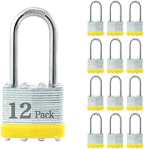 Laminated Steel Keyed Padlock,Keyed Alike Locks, Long Shackle Padlock,1 ...