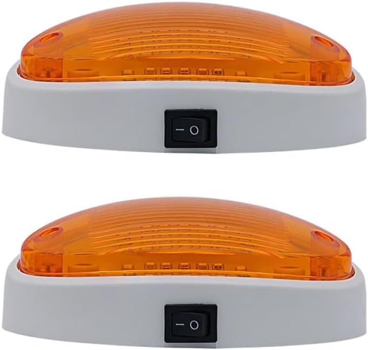 Partsam Oval LED RV Exterior Porch Utility Light with Switch 12v ...