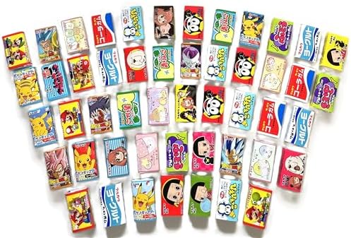 Amazon.com : Konbini Japan - Variety Pack of 50 Kawaii Japanese Bubble ...