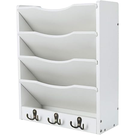 Amazon.com: PAG 5 Tier Wall File Holder Hanging Mail Organizer Metal ...