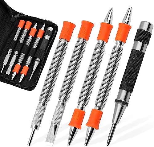 HORUSDY 5-Piece Multitool Nail Setter Set, Heavy Duty Automatic Center ...