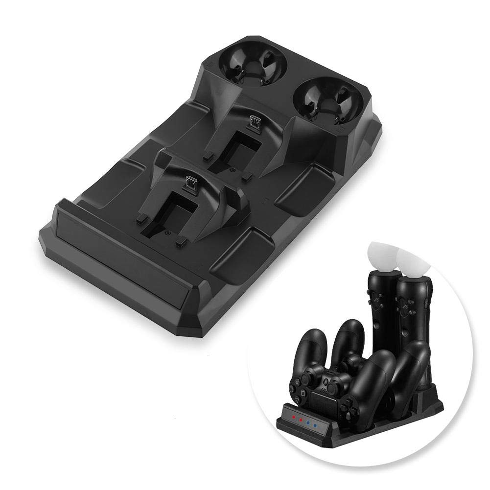Amazon.com: 4 in 1 Charger for PS Move/Controller Gamepad Powered by ...
